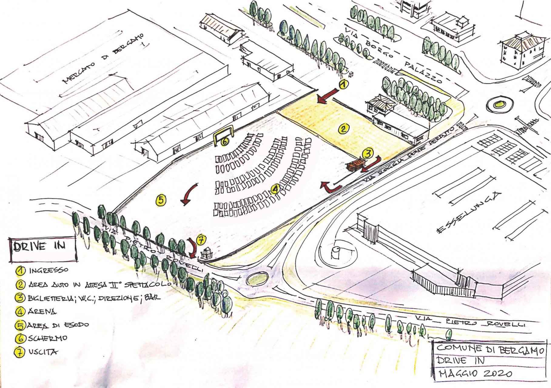 A Bergamo sbarca il cinema drive-in più grande d’Italia: 130 posti alla ...